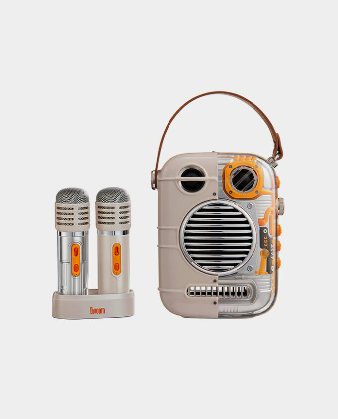 𝗗𝗜𝗩𝗢𝗢𝗠 𝗦𝗣𝗔𝗥𝗞-𝗣𝗥𝗢 Dual Mic Karaoke Speaker - By Lumos
