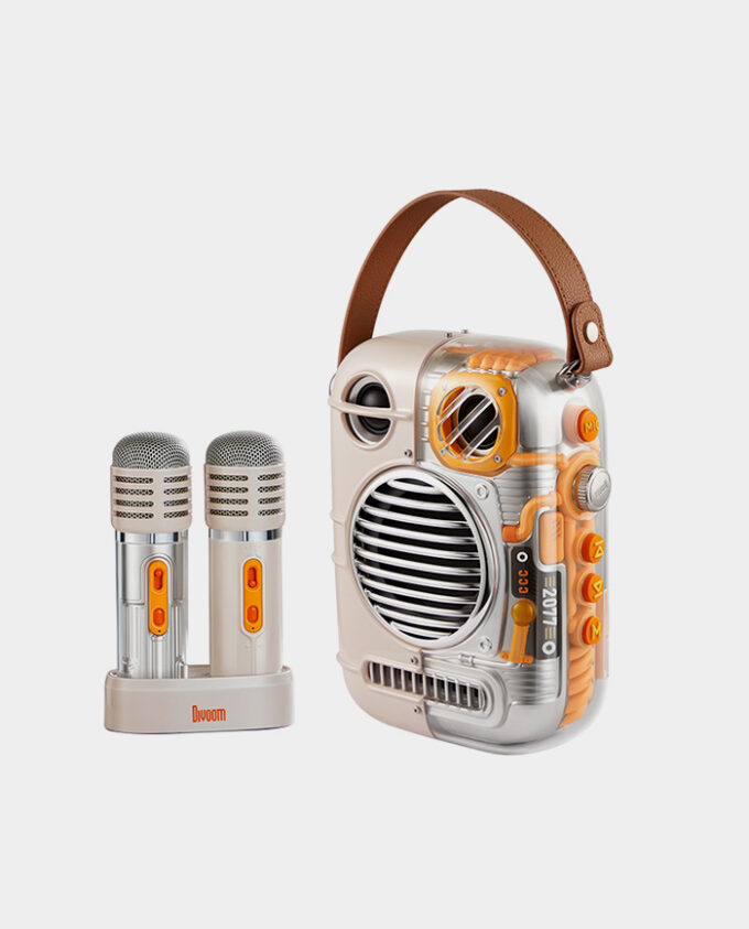 𝗗𝗜𝗩𝗢𝗢𝗠 𝗦𝗣𝗔𝗥𝗞-𝗣𝗥𝗢 Dual Mic Karaoke Speaker - By Lumos